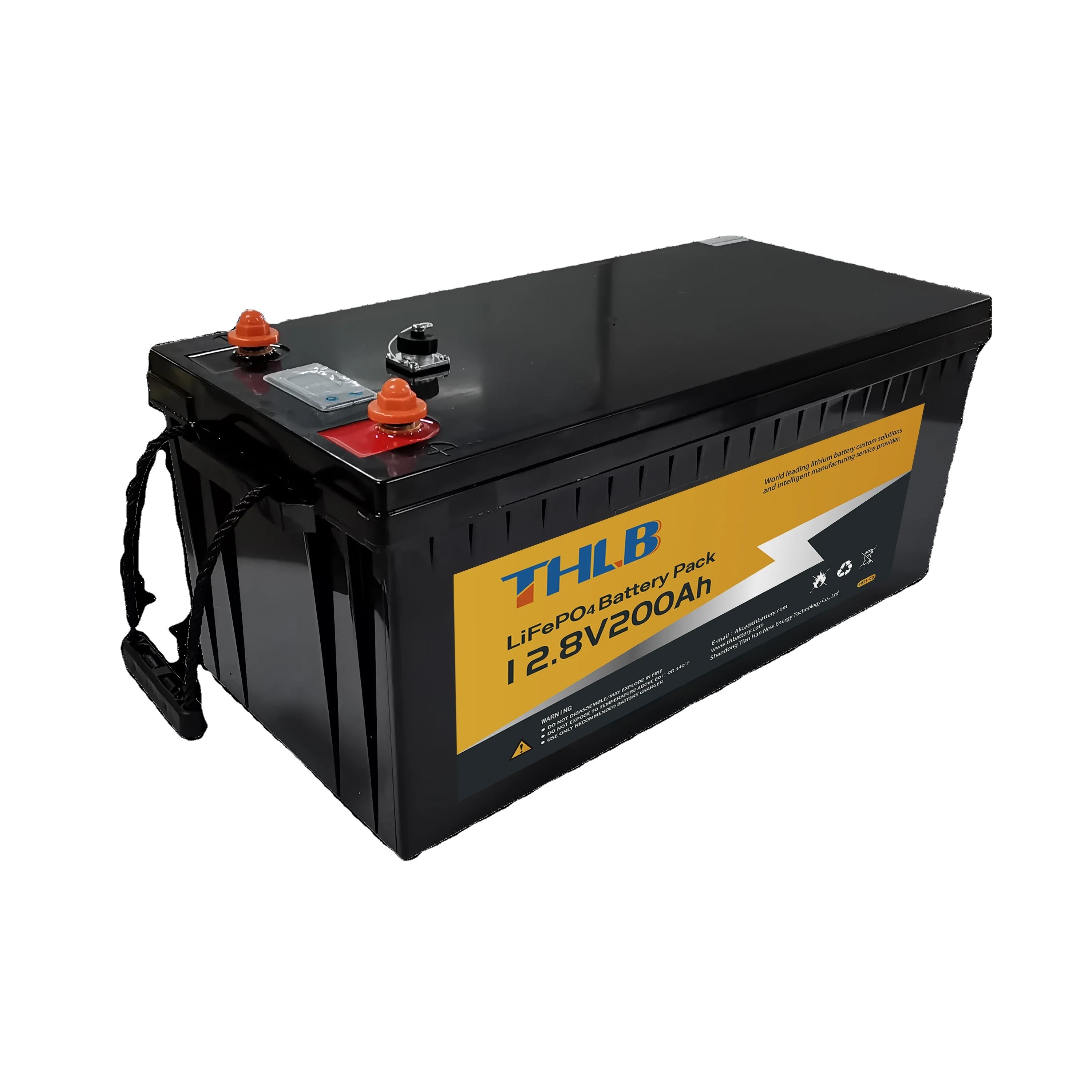 Black 12V 150Ah Battery LiFePO4 Battery Pack 1500 Cycles For UPS E Bike ...